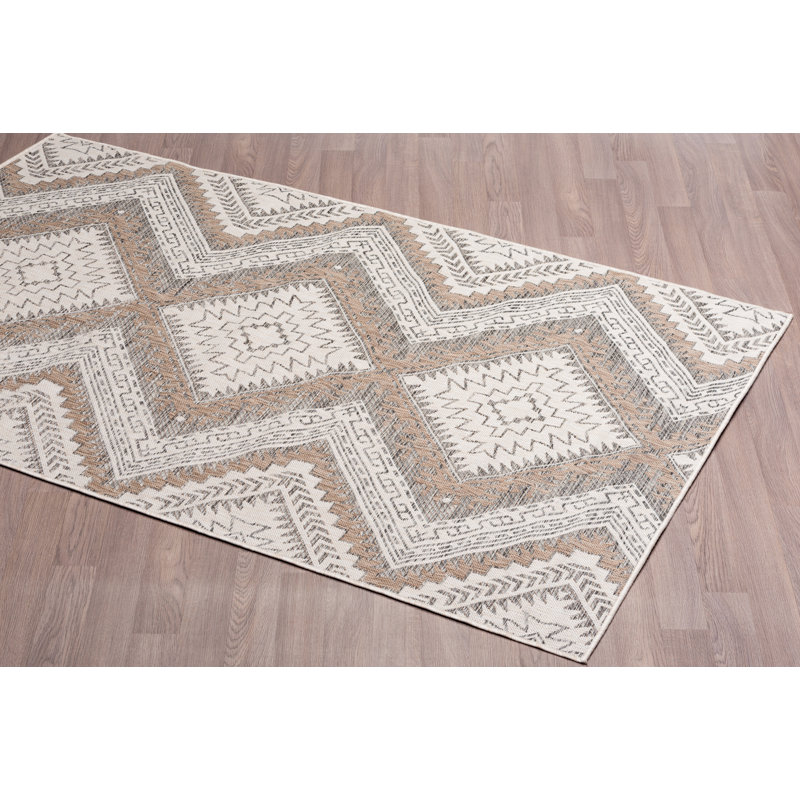 Union Rustic Tapis intérieur / extérieur ivoire / sable Annie et Commentaires - Wayfair Canada